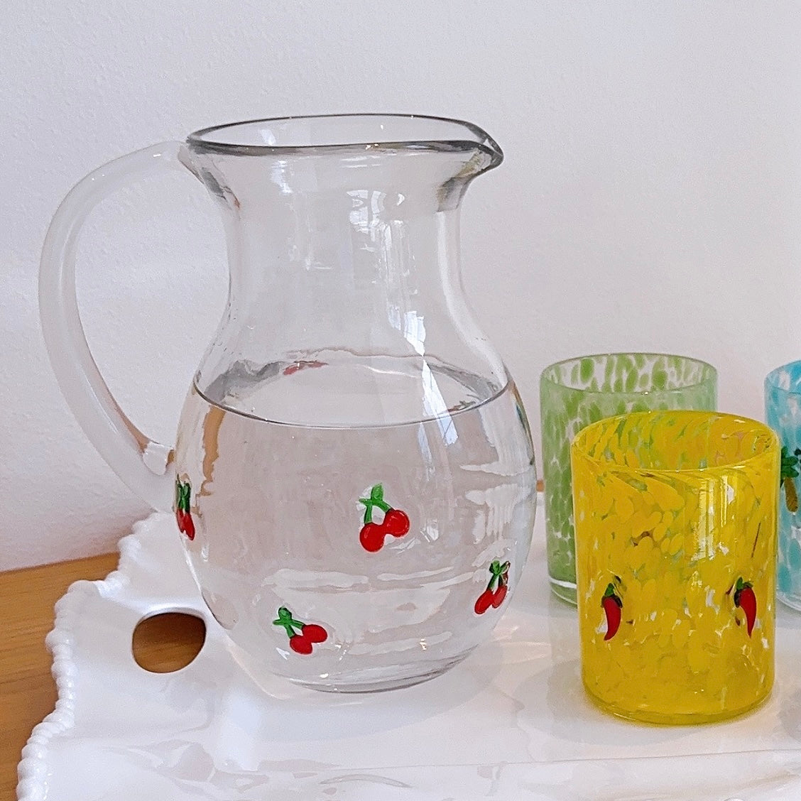 Eleanor Bowmer Electric Coast Lips Glass Jug | Inna Carton