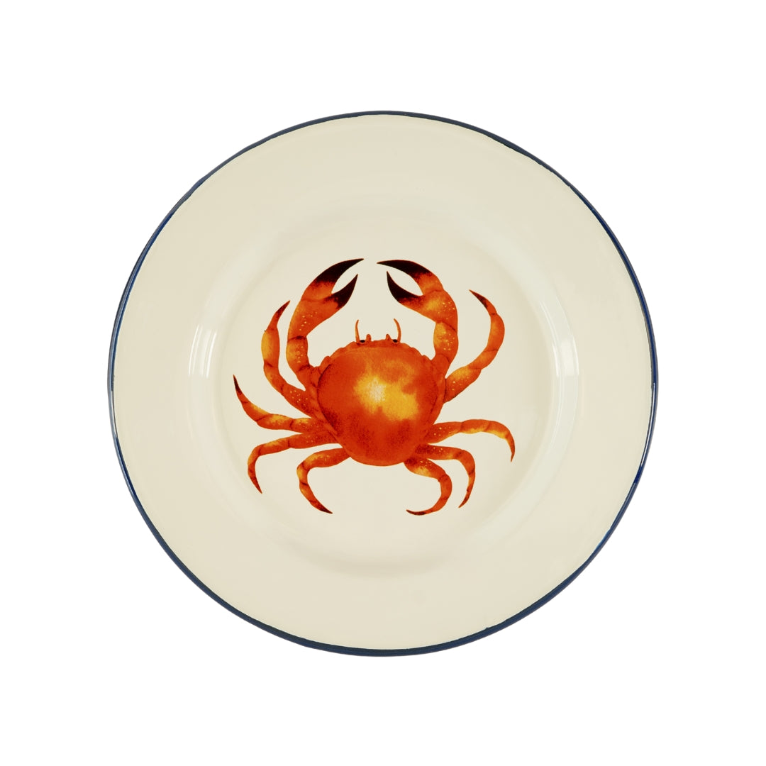 Crab Enamel Dinner Plate | Inna Carton