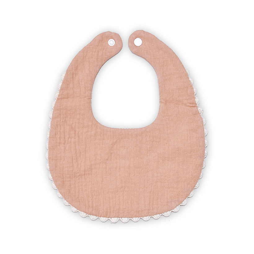Scallop Bib | Bois de Rose | Inna Carton