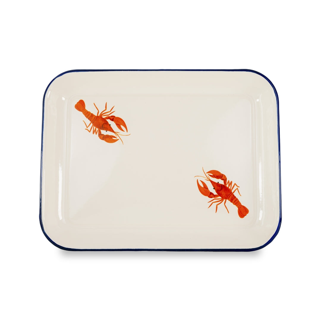 Lobster Enamel Tray | Inna Carton